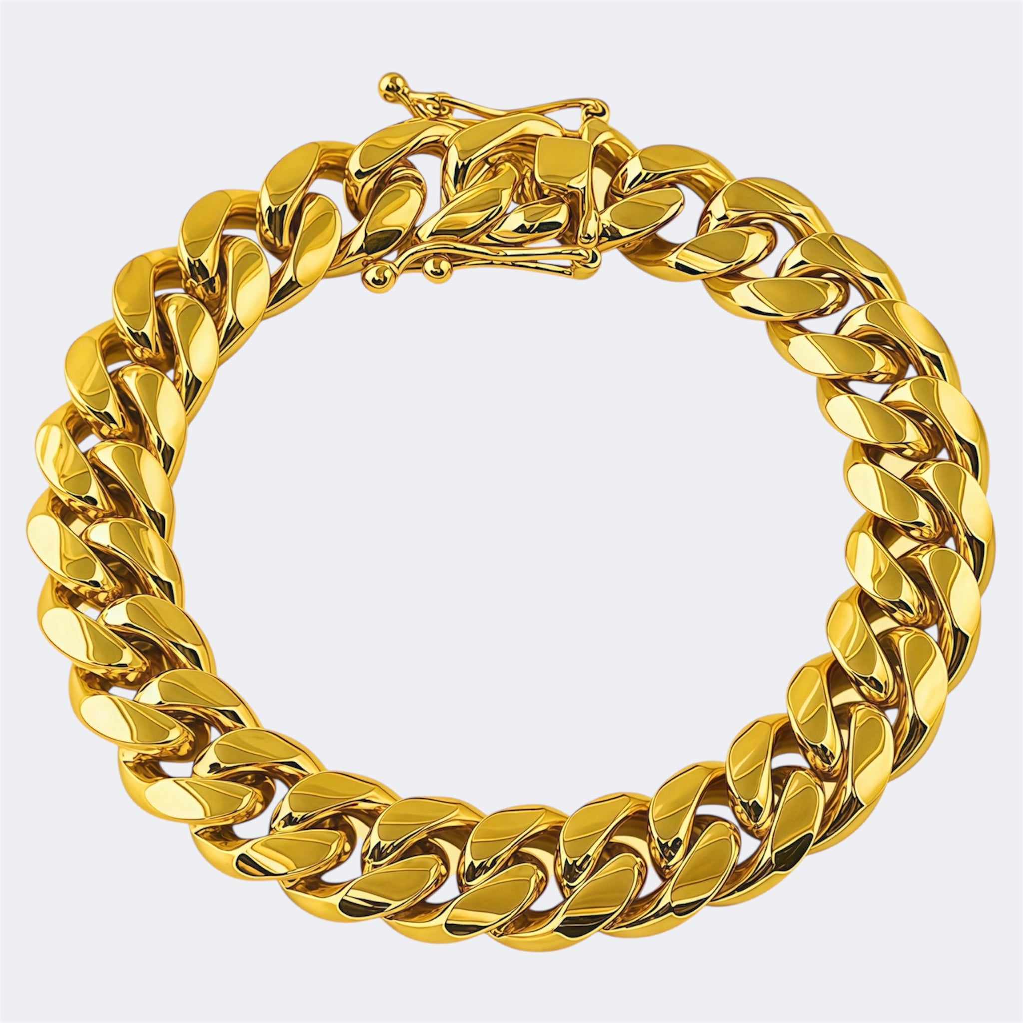 18k Gold Miami Cuban Bracelet – Golour